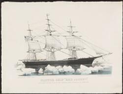 Clipper ship Red Jacket in the ice off Cape Horn on her passage from ...