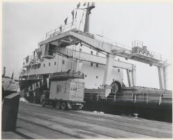 Container ship Kooringa at Victoria Dock, Melbourne, Victoria, June ...
