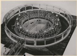Model of the rotolactor at Camden Park, New South Wales about 30 miles ...