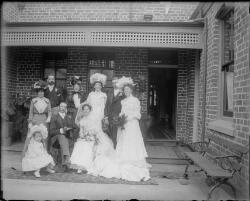 Wedding portrait of Edith Marshall and William Ashley Renou and ...
