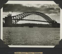 Album of photographs of the Sydney Harbour Bridge during construction ...
