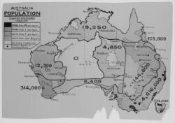[Map of] Australia, population, grouped and graded, census 1921 [picture].