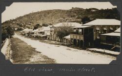 The main street looking towards the wharf, Cooktown, Queensland, ca ...