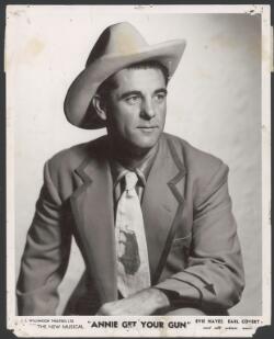 Earl Covert as Frank Butler in the J.C.Williamson production of Annie ...