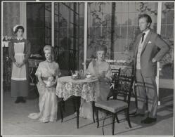 Roslyn Owen as Mrs Higgins' maid, Bunty Turner as Eliza Doolittle ...