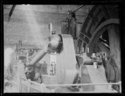 Wheel and arm of mining machinery, Balmain Colliery, New South Wales ...
