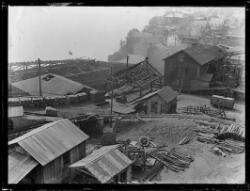 Buildings under construction at the Balmain Colliery, Sydney, ca. 1920s ...