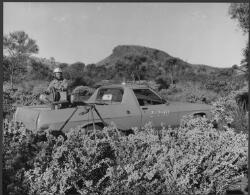 Hamersley Iron, geological survey, Hamersley Ranges near Paraburdoo ...