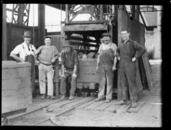 Five miners in the Balmain Colliery, New South Wales, 13 November 1926 ...