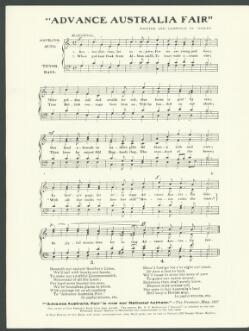 Advance Australia fair ; Awake! Awake! Australia [music]