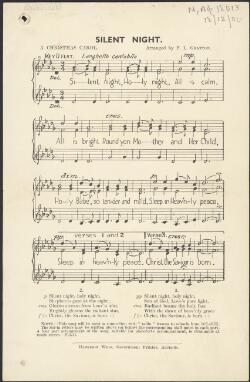 Silent night [music] : a Christmas carol