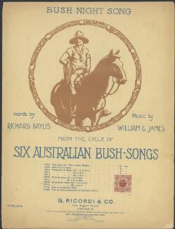 Bush night song [music] : from the cycle of six Australian bush-songs