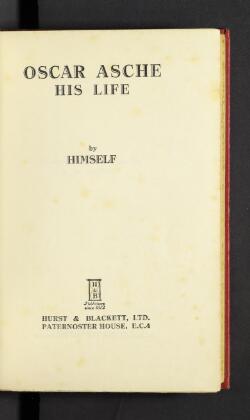 Oscar Asche : his life