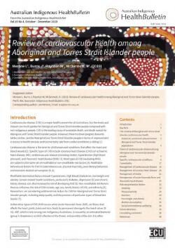 Review of cardiovascular health among Aboriginal and Torres Strait ...