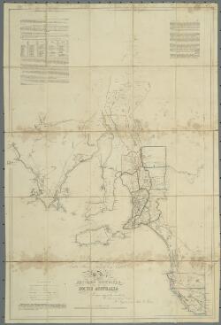 This map of the settled districts of South Australia [cartographic ...