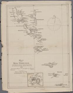 Map of the New Hebrides [Vanuatu] [cartographic material].