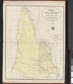Map of the Cook district Queensland [cartographic material].