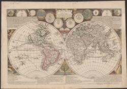 Mappe-monde ou carte generale de la terre [cartographic material] : divisʹee en deux hemispheres ...