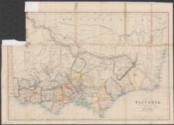 The province of Victoria (Australia) showing all the roads, rivers ...
