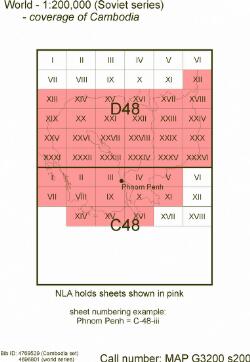 [Cambodia 1:200,000 topographic maps] [cartographic material].
