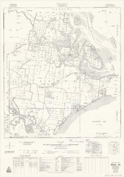 Queensland 1:25 000 series cadastral map. 9543-44, Toorbul ...