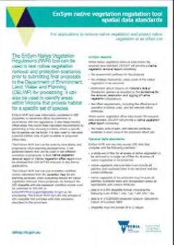 EnSym native vegetation regulation tool spatial data standards.