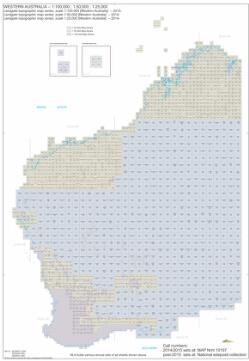 Landgate topographic map series, scale 1:50,000 [Western Australia]