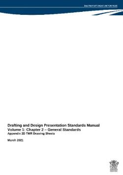 Drafting and design presentation standards manual : volume 1 : chapter ...