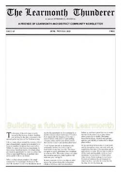 The Learmonth thunderer : A (not so) ephemeral journal. A Friends of ...