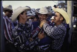 Young rodeo cowboys at Wingham Rodeo, Wingham, New South Wales ...