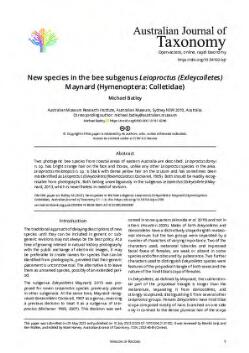 Australian journal of taxonomy.