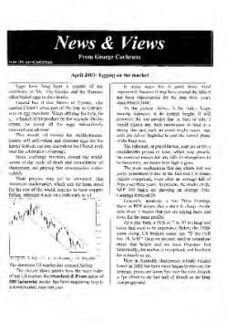 News & views from George Cochrane.