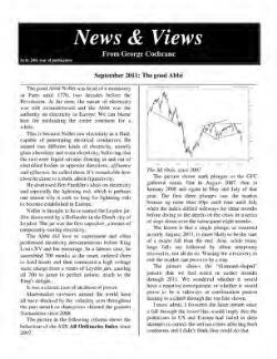 News & views from George Cochrane.