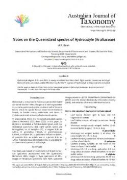 Australian journal of taxonomy.