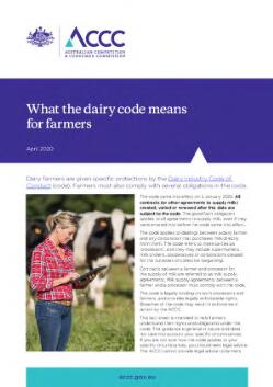 What the dairy code means for farmers.