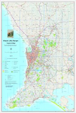 Mount Lofty Ranges Regional Map.