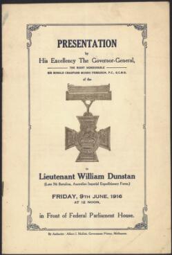 Presentation by His Excellency The Governor-General, The Right ...