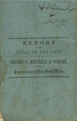 Report of the trial of the case of Stuart v. Mitchell & others, before ...