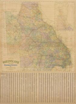 Map of Queensland showing pastoral stations &c. [cartographic material]