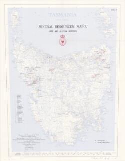 Tasmania mineral resources map 'A' : lode and alluvial deposits ...