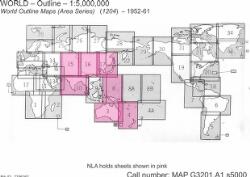World outline maps (area series), Series AMS 1204