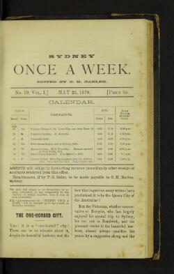 Vol. 1 No. 19 (May 25, 1878)