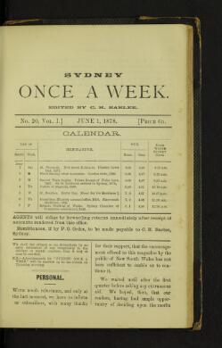 Vol. 1 No. 20 (June 1, 1878)
