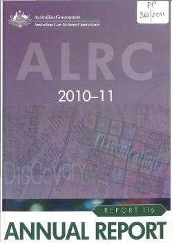 PP no. 344 of 2011, ALRC no. 116