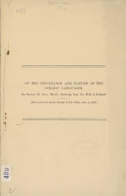 On the importance and nature of the Oceanic languages