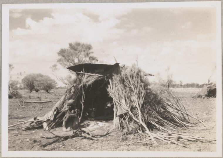 Digital Collections - Pictures - Aboriginal woman seated outside a ...